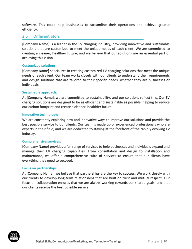EV Charging Infrastructure Services Business Proposal Template - RFPLY ...