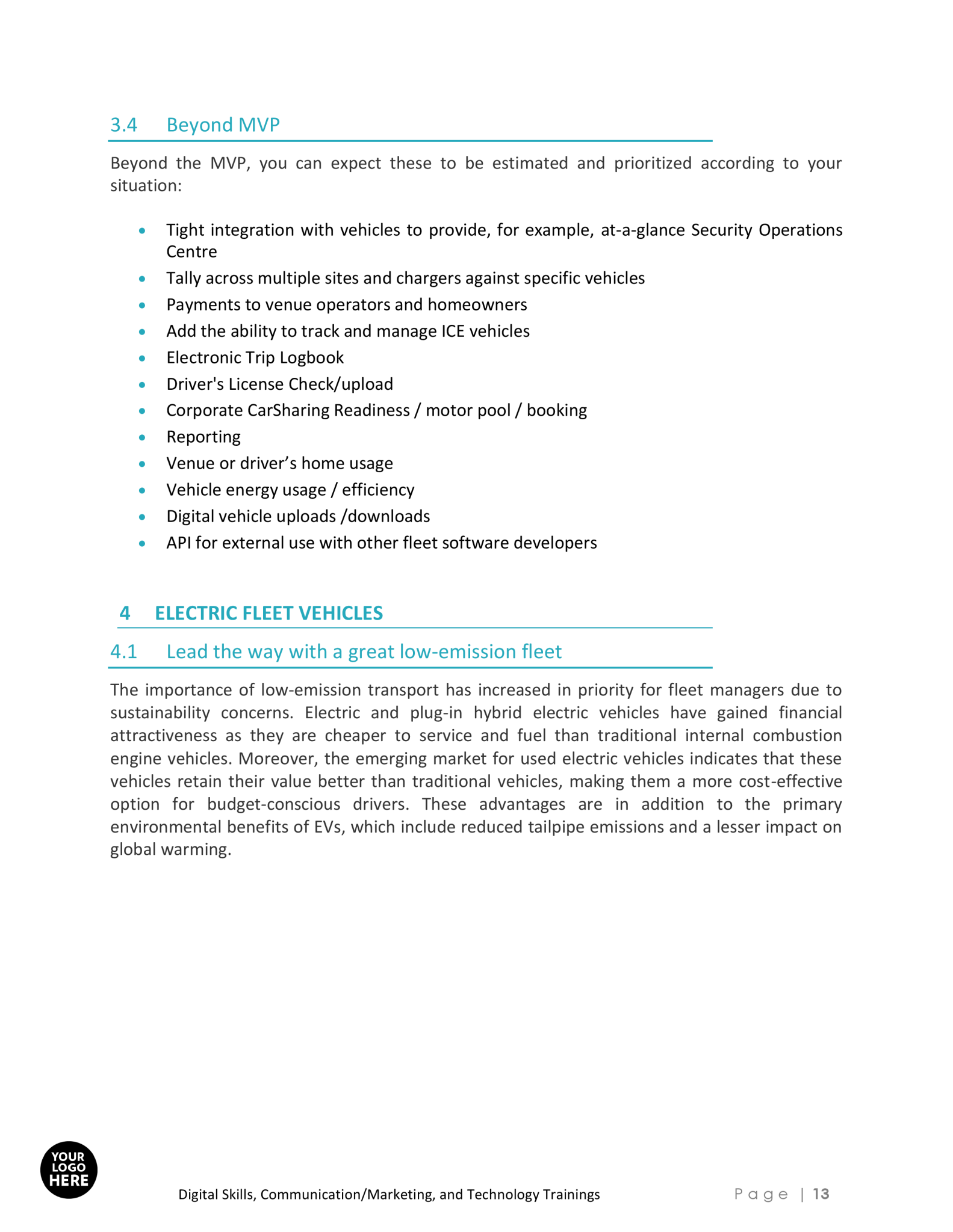 EV Charging Infrastructure Services Business Proposal Template - RFPLY ...