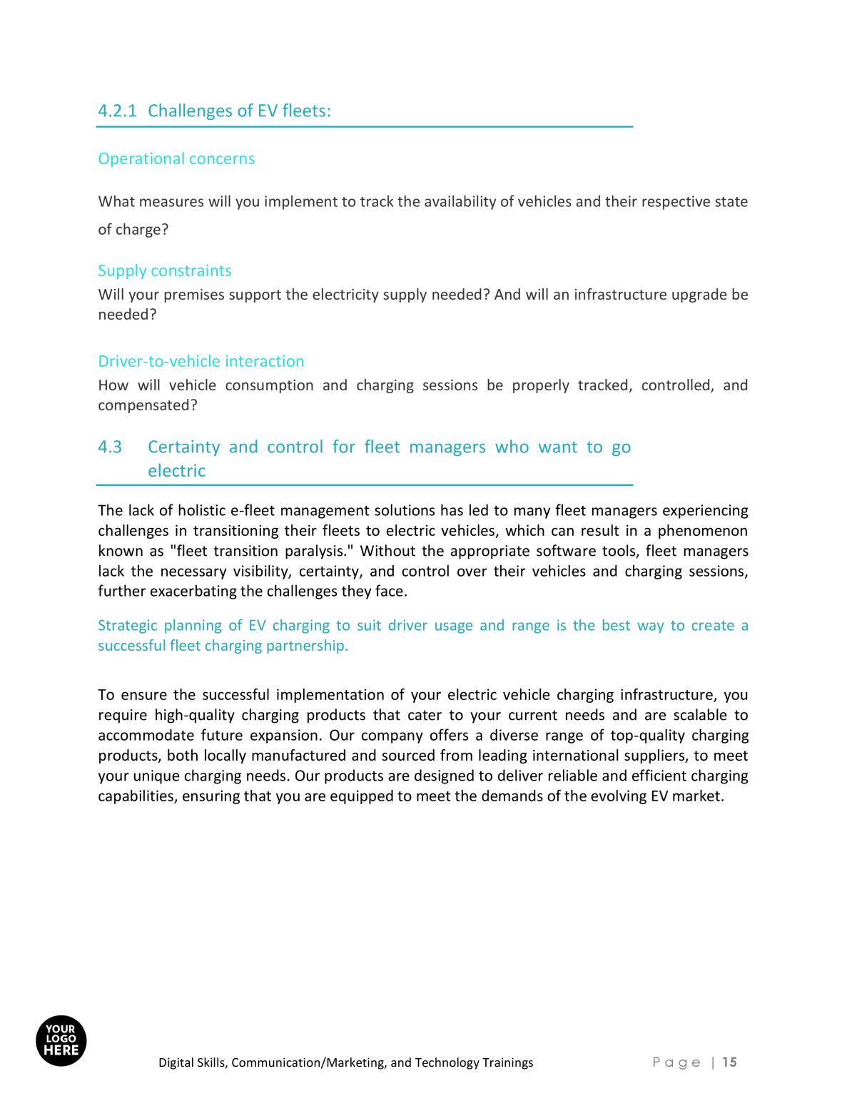 EV Charging Infrastructure Services Business Proposal Template - RFPLY ...