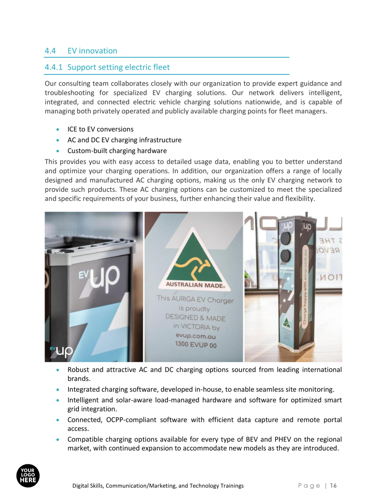 EV Charging Infrastructure Services Business Proposal Template - RFPLY ...