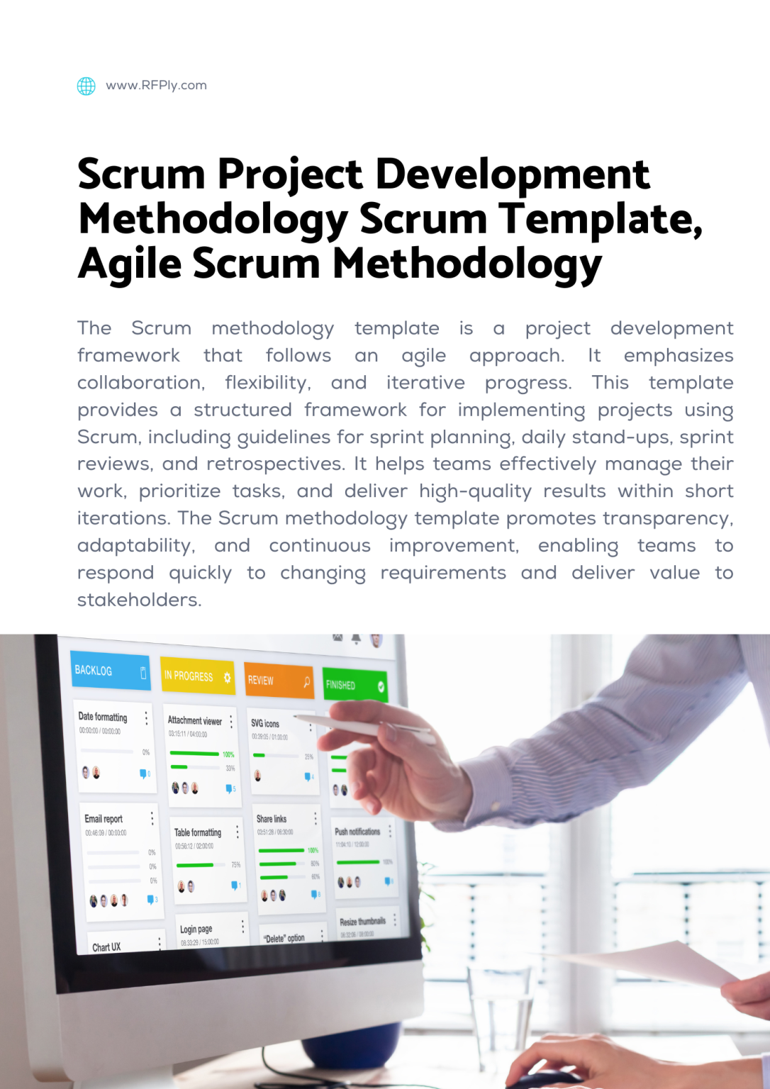 Scrum Project Development Methodology Scrum Template, Agile Scrum ...