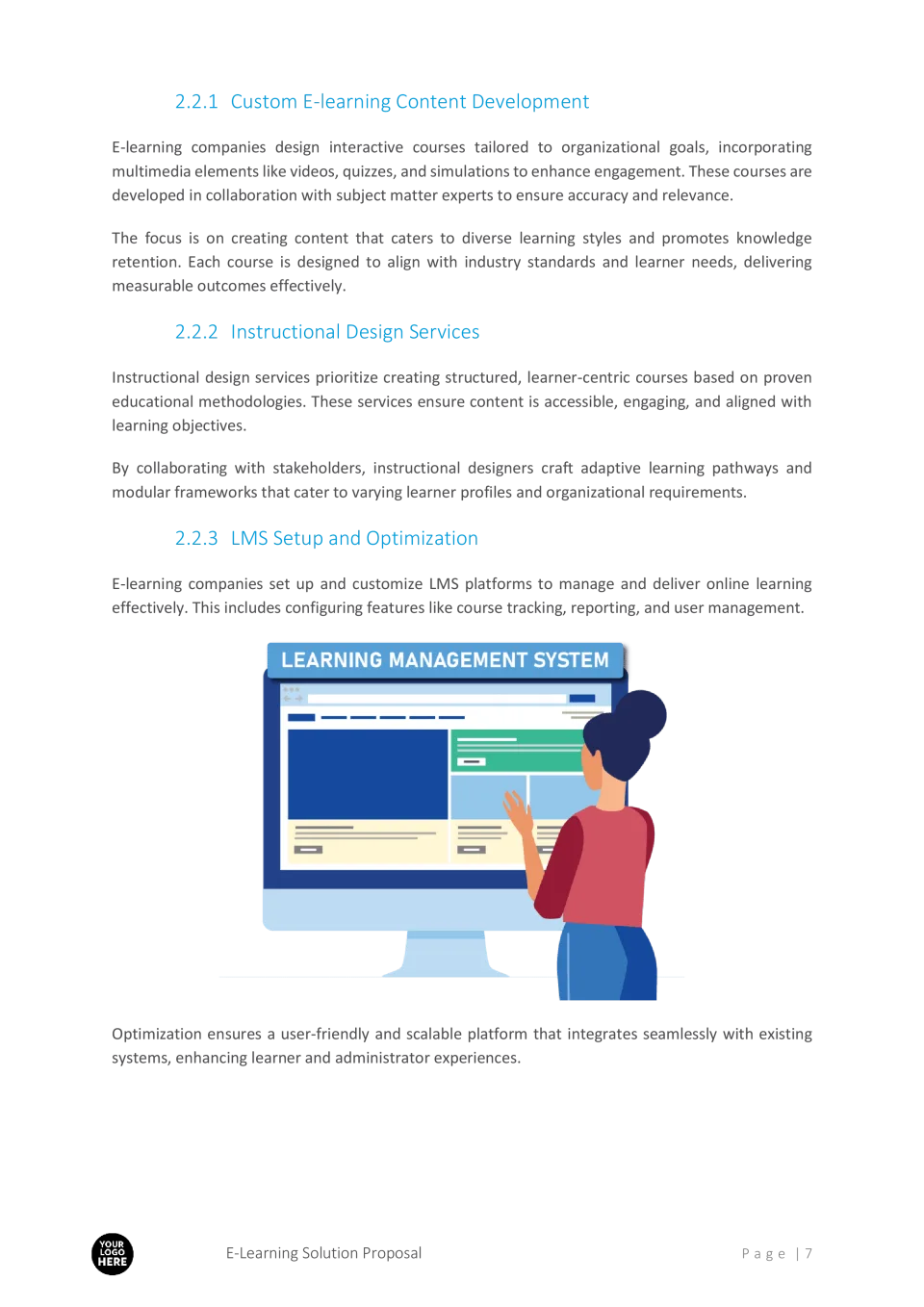 Online Learning Solution Business Proposal Template - RFPLY - Proposal ...